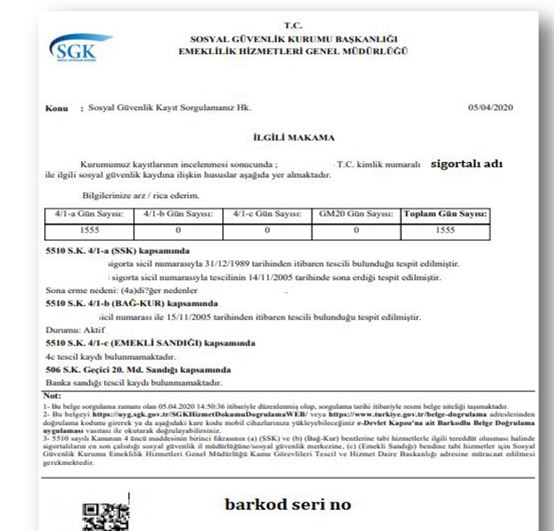 SOSYAL GÜVENLİK KAYIT BELGESİ ALINMASI | Oğuzhan GÜNGÖR S.M.Mali Müşavir SOSYAL GÜVENLİK KAYIT BELGESİ ALINMASI | Oğuzhan GÜNGÖR S.M.Mali Müşavir